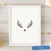 Reindeer Digital Print, Rudolph Digital Print, Christmas Decor ...