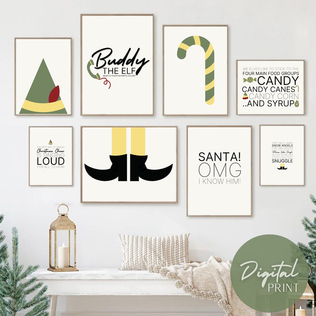Elf Digital Print Elf Printable Gallery Wall Art Elf Movie - Etsy