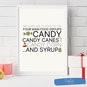 Elf Digital Print, Elf Printable Gallery Wall Art, Elf Movie, Christmas ...