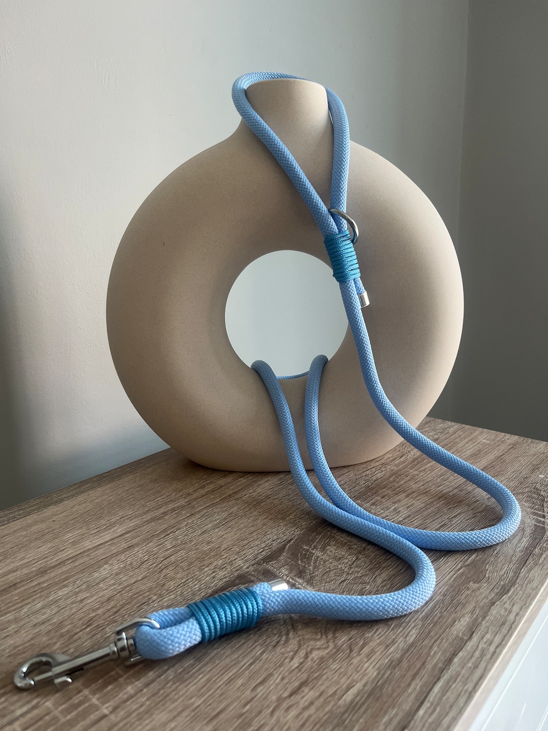 Powder Blue PPM Cord Dog Lead Dog Lead Custom Dog Lead Rose Gold ...