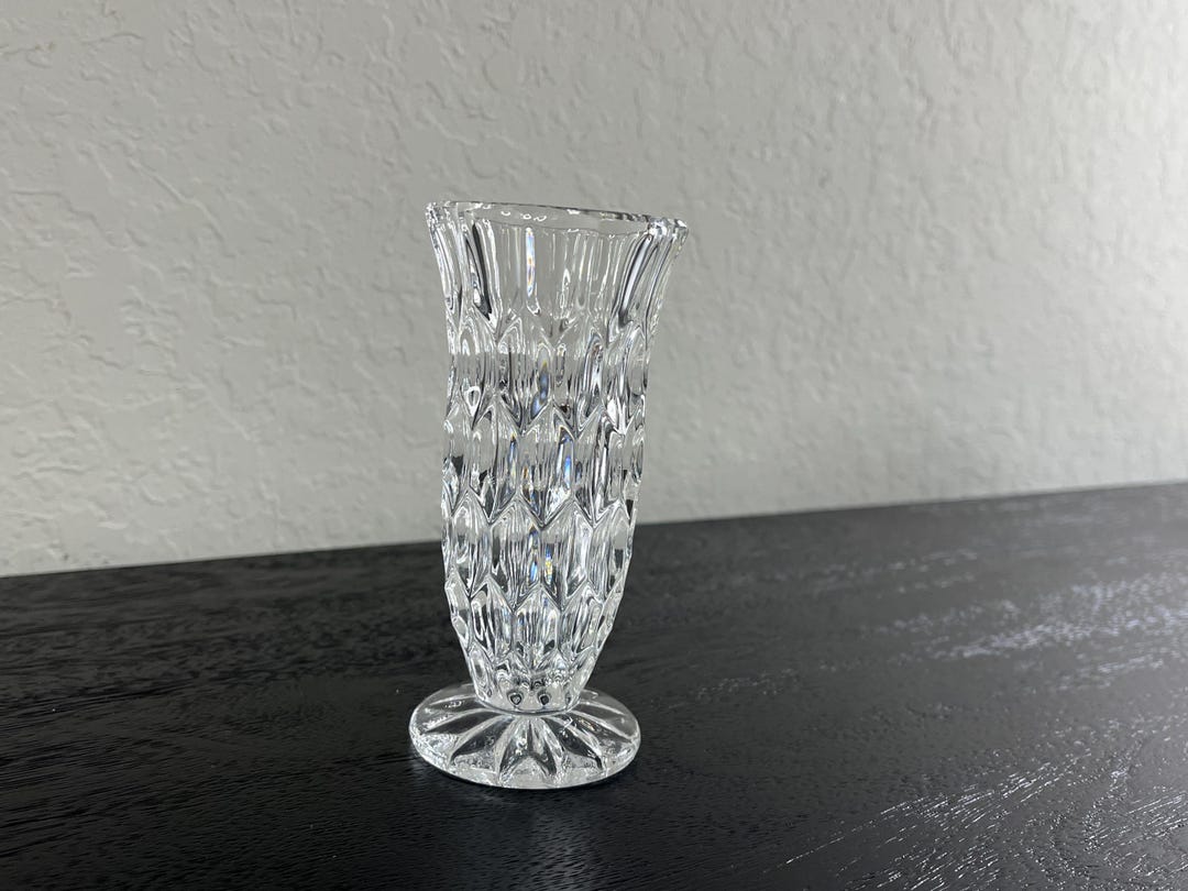 Vintage Crystal Bud Vase Mini Glass Flower Vase Gorham German Crystal ...