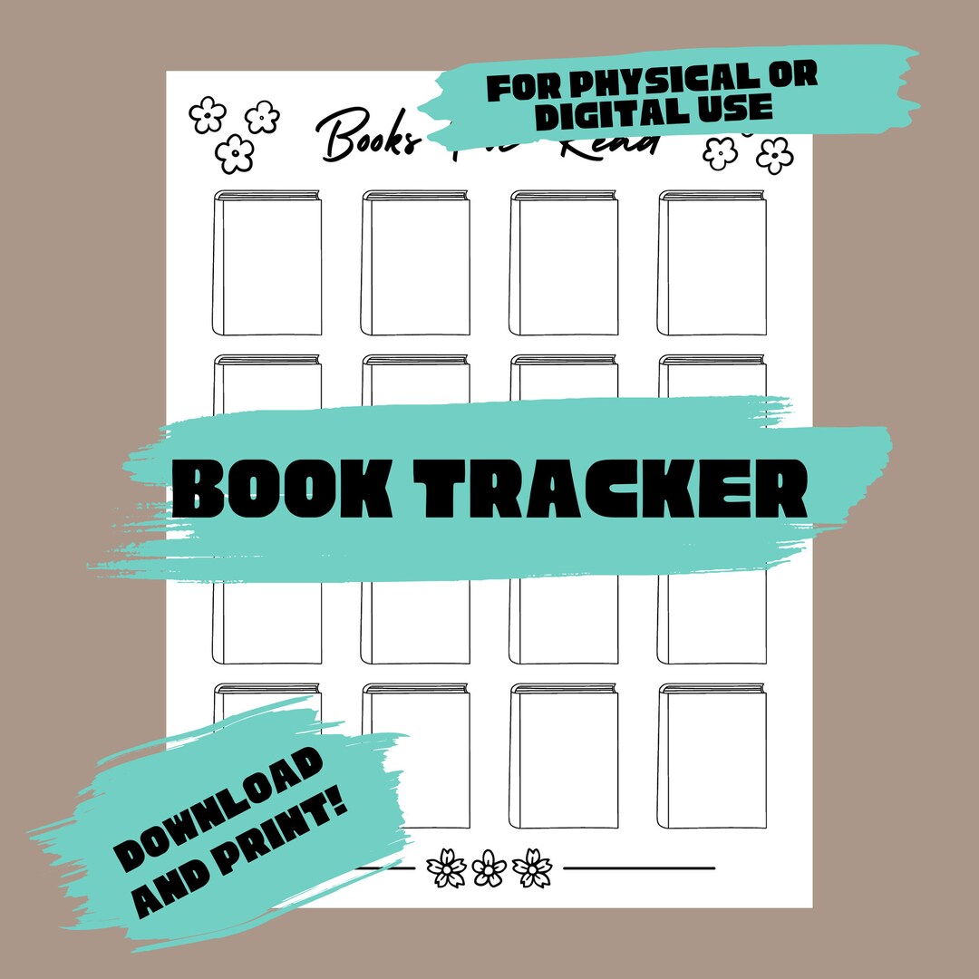 Books Read Tracker | Aesthetic Book Printable | Reading Log Digital ...