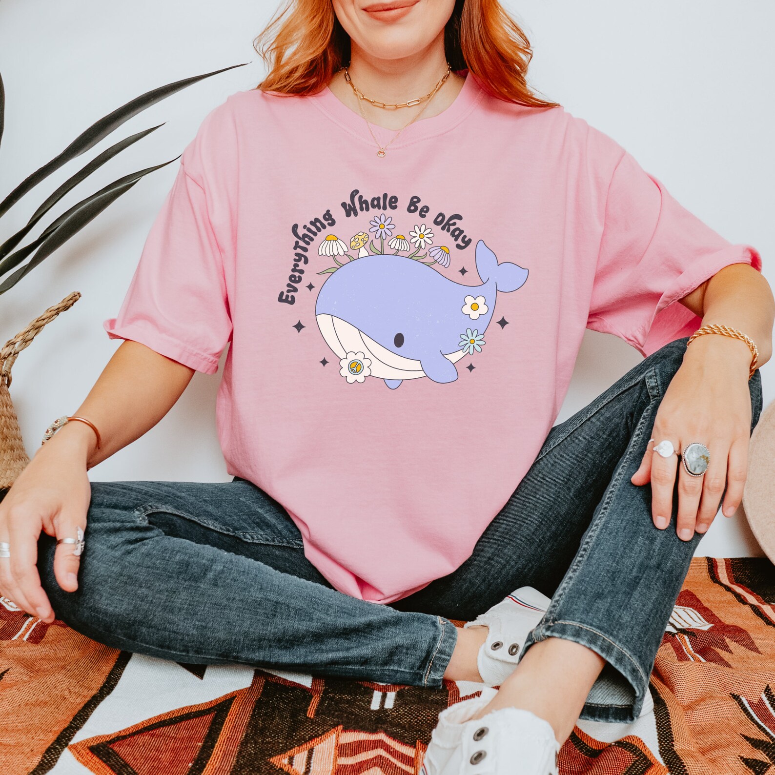 Whale Shirt Mental Health Shirt | Ocean Lover Gift Therapist Shirt for ...