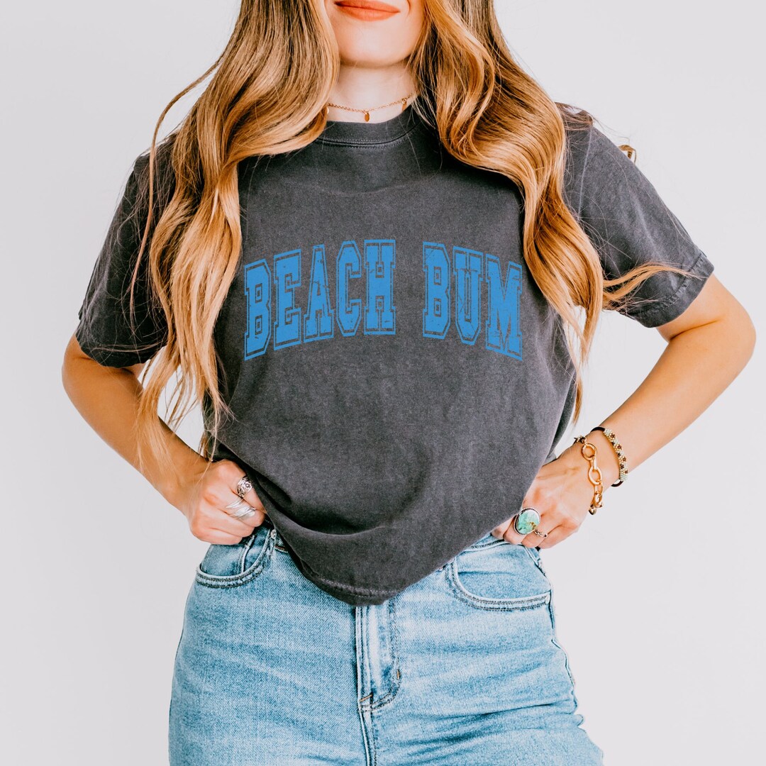 Beach Bum Shirt Cropped Tee Shirt Summer Crop Tops for Women Beach ...