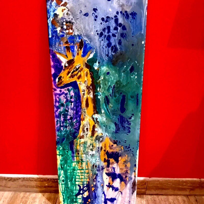 Painted Rock Giraffe - Etsy