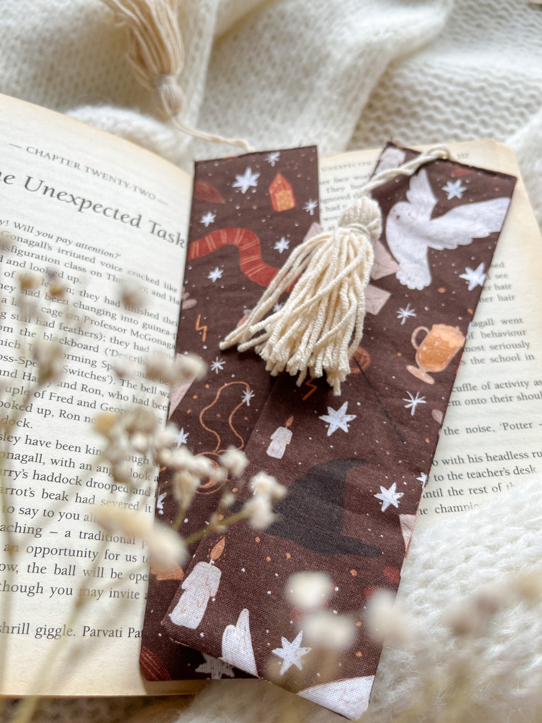 Wizard Fandom Handmade Fabric Bookmark - Etsy