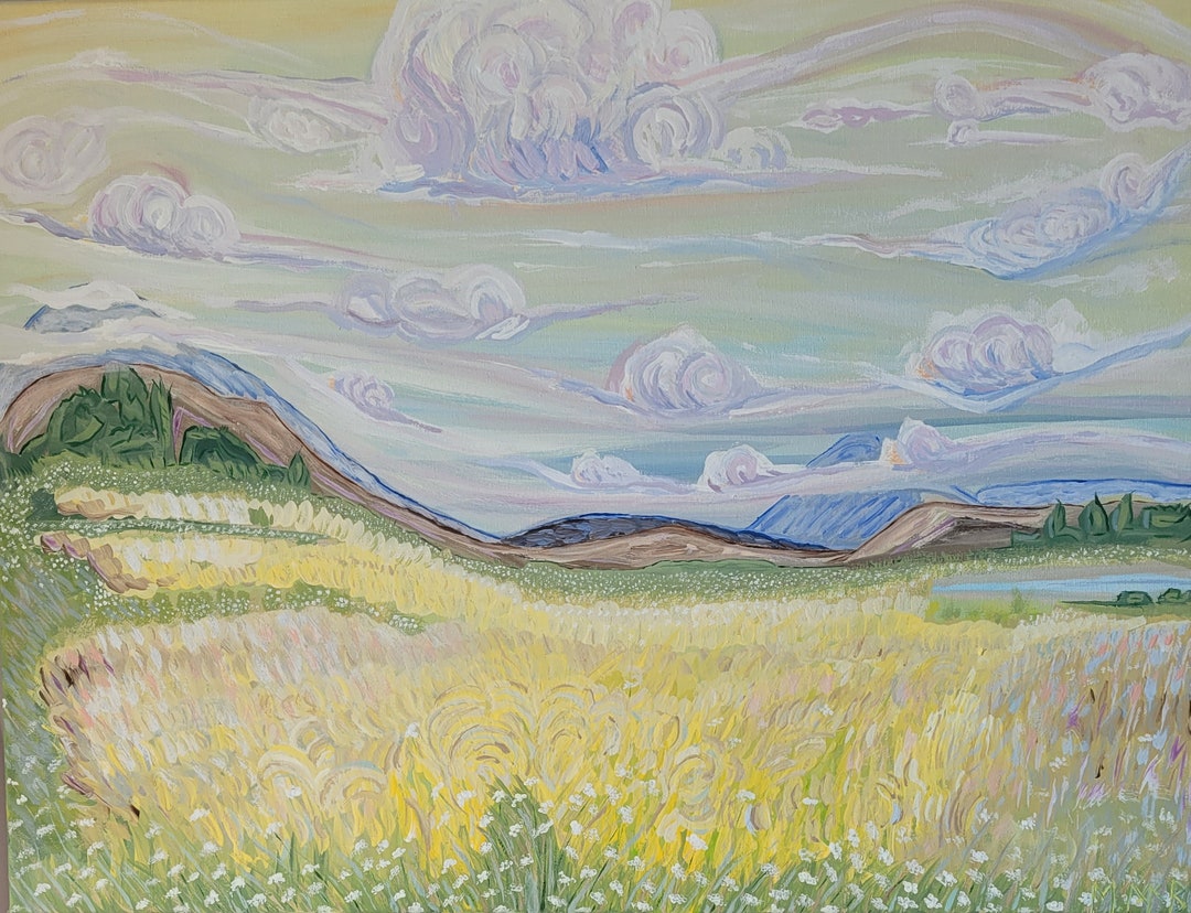 Mountain Prairie by M. Mcburnie, Landscape Art, Prairie Painting ...