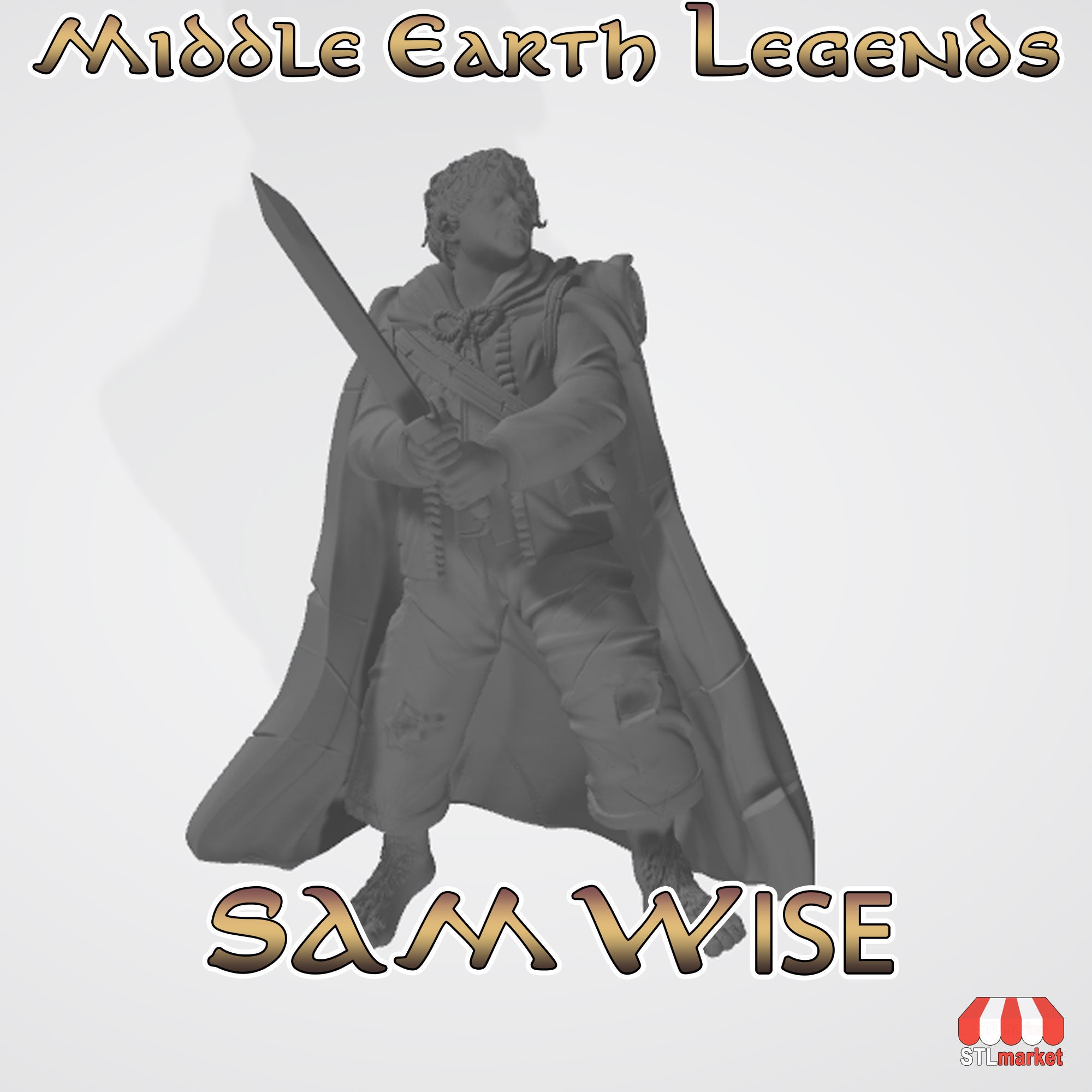 Middle Earth Legends Samwise Figure STL Samwise Model STL - Etsy