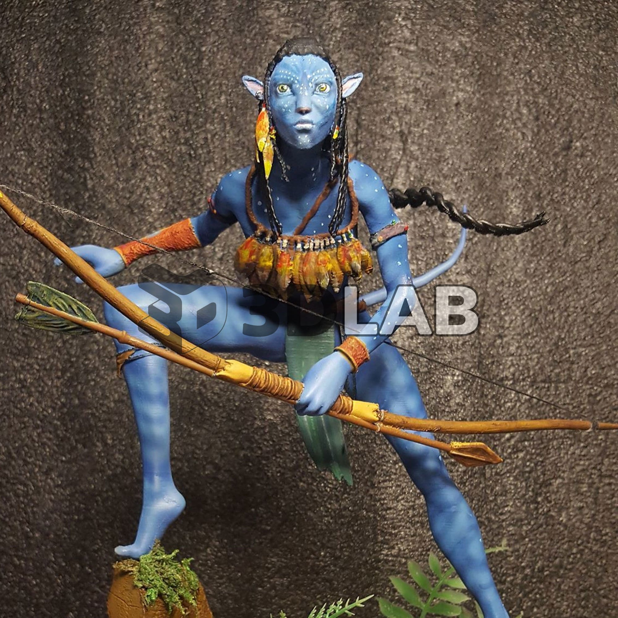 Avatar Figure STL Neytiri With Bow Model STL Avatar - Etsy