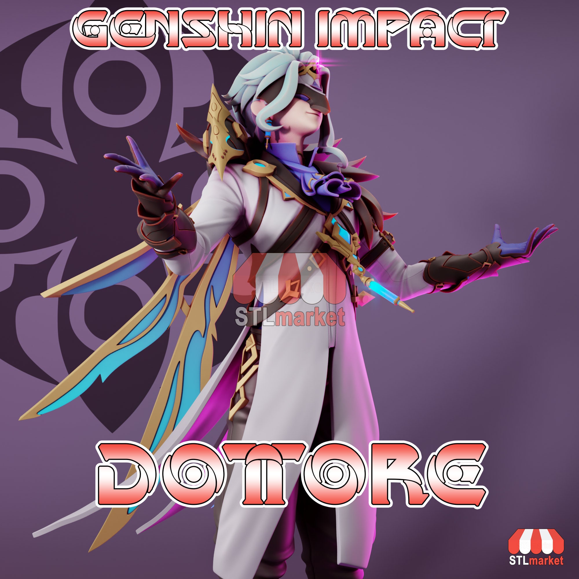 Genshin Impact: Dottore Figure 3D Model STL 3D Dottere STL - Etsy UK