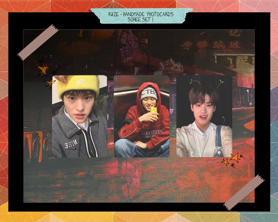 Riize - Sohee Handmade Lomo Cards - Photocard Bias Set 1 - Etsy