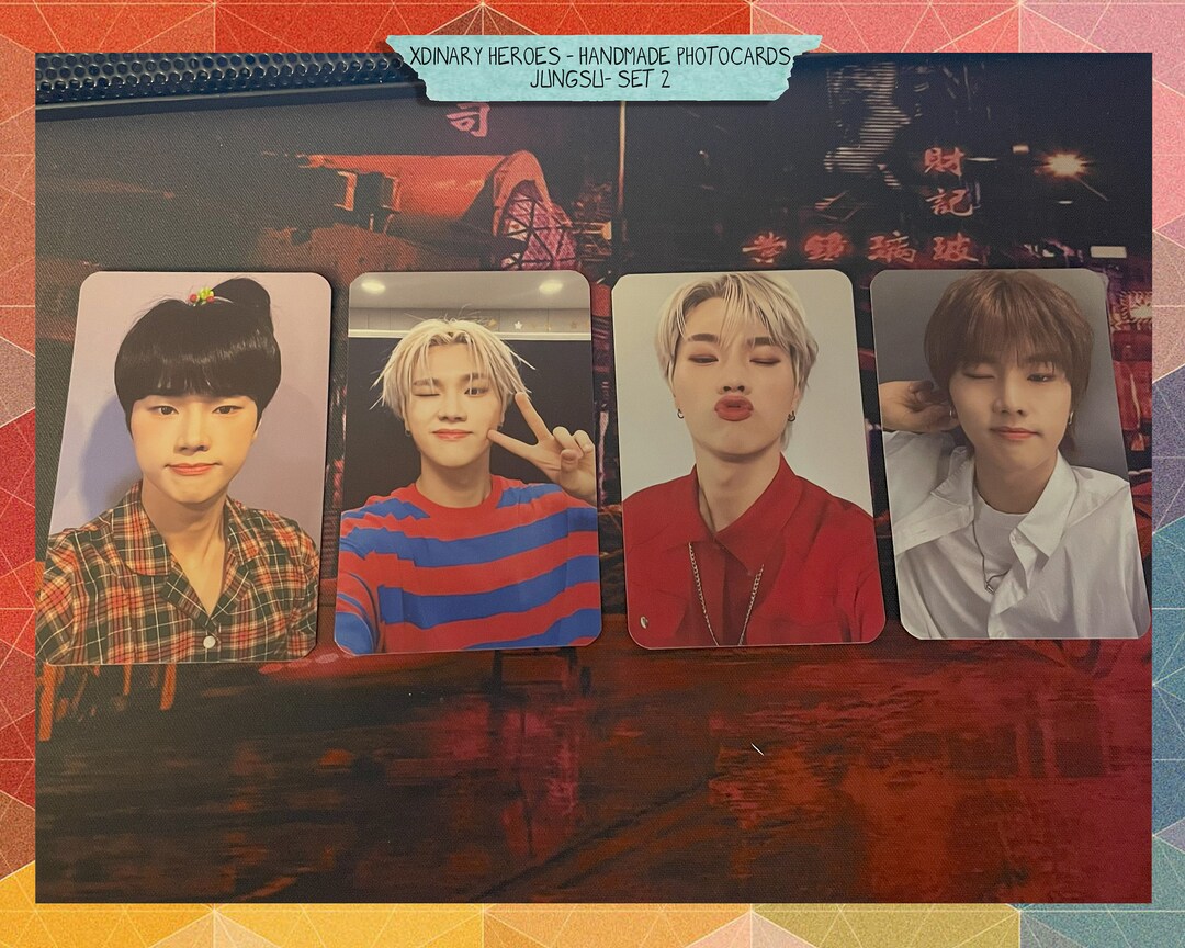 Xdinary Heroes - Jungsu Handmade Set 2 - Photocards Bias - Etsy