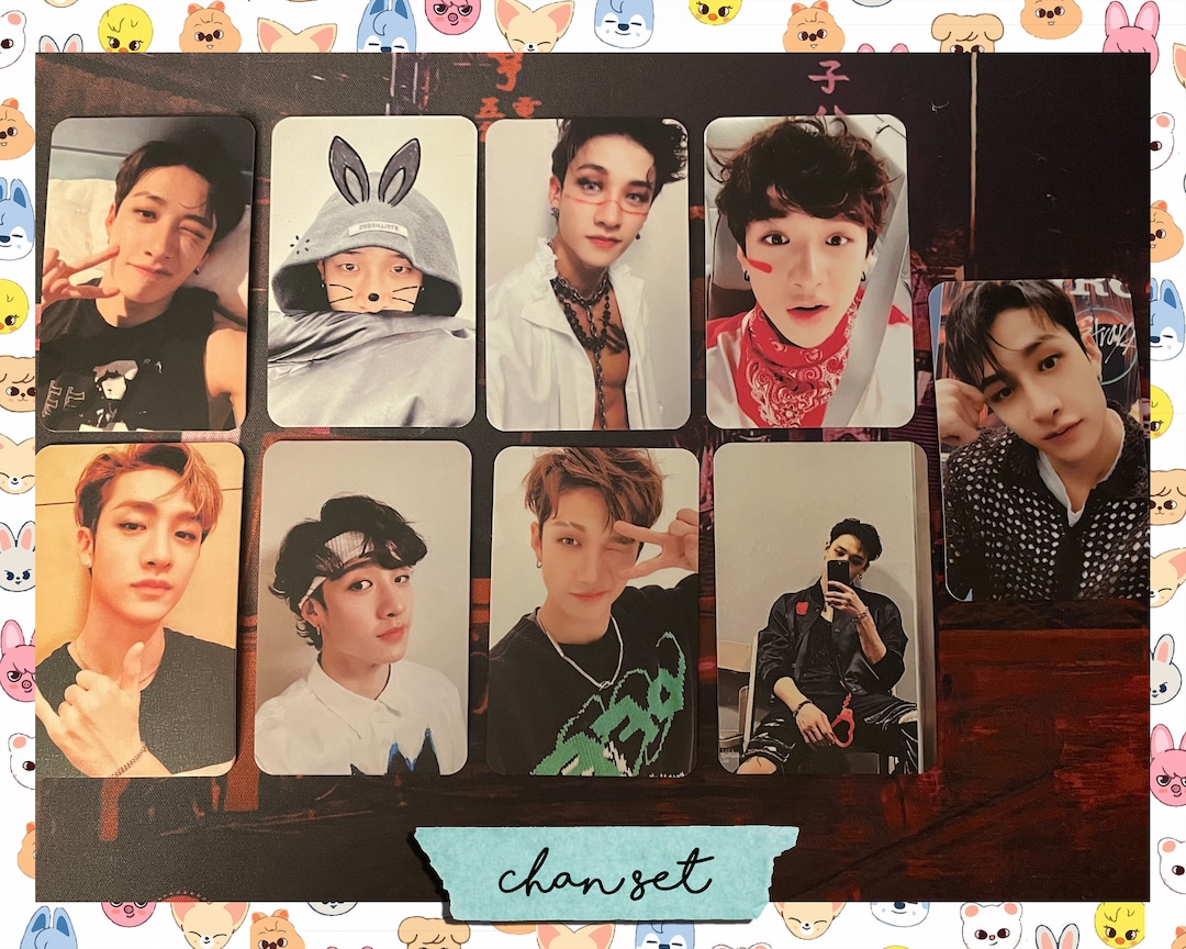 Stray Kids - Bang Chan Handmade Set 4 - Photocards Bias - Etsy