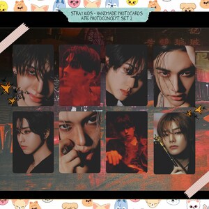 Stray Kids - Ate Teaser Concept Set 2 - Handmade Photocards - Double ...