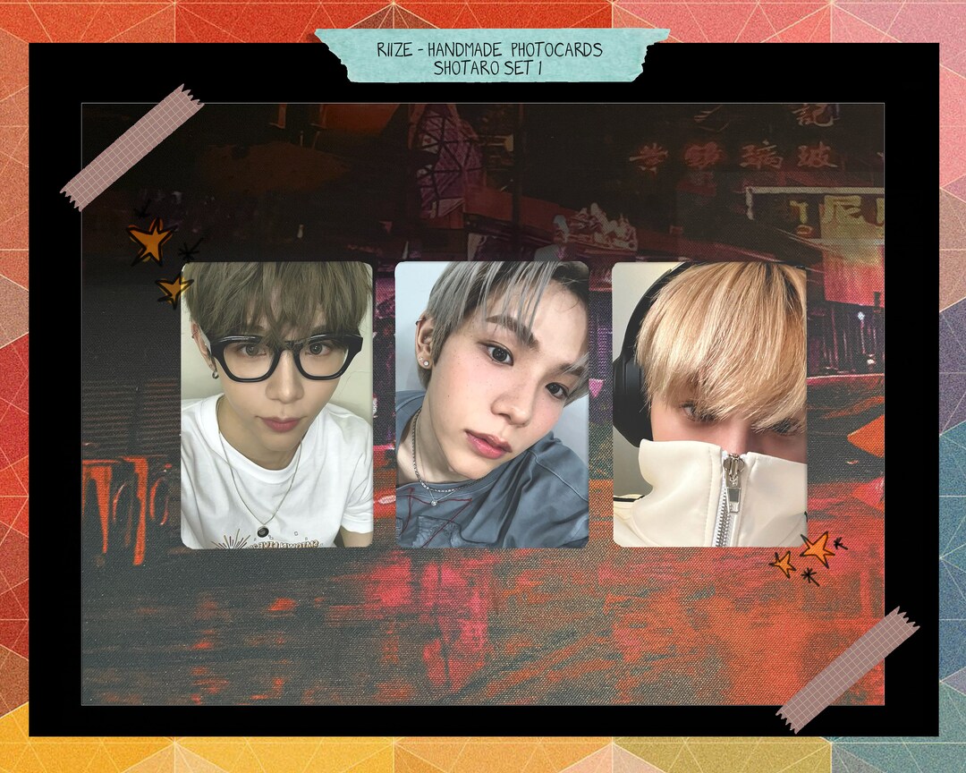 Riize - Shotaro Handmade Lomo Cards - Photocard Bias Set 1 - Etsy