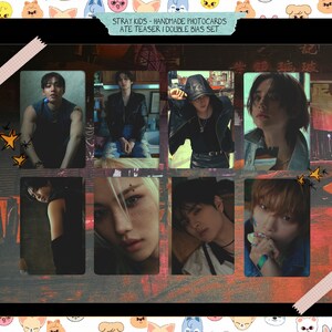 Stray Kids - Ate Teaser Concept Set 1 - Handmade Photocards - Double ...
