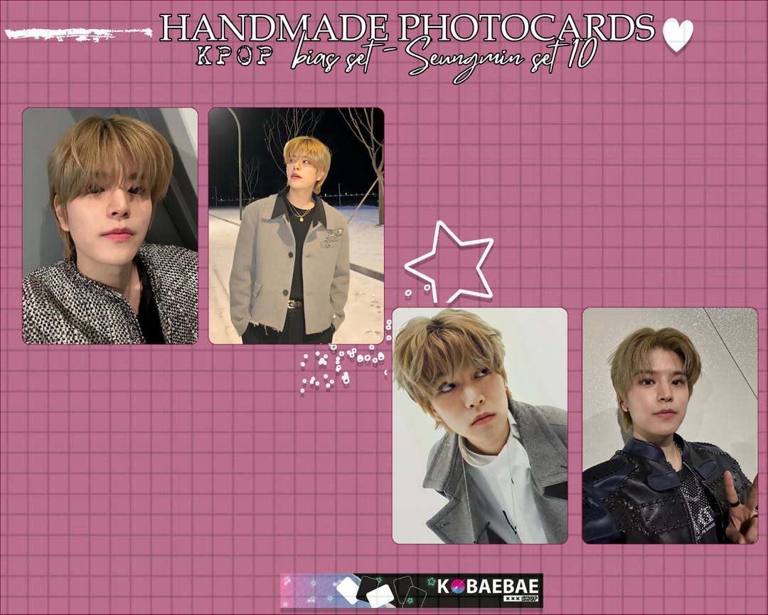 Stray Kids - Seungmin Handmade Set 10 - Photocards Bias - Etsy