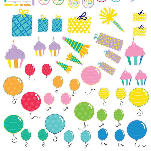 Printable Cupcakes Birthday Board - Etsy