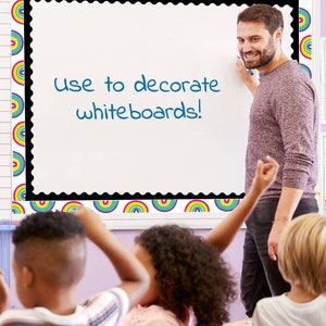 Kind Vibes Printable Bulletin Board Borders Bundle, Bright & Colorful ...