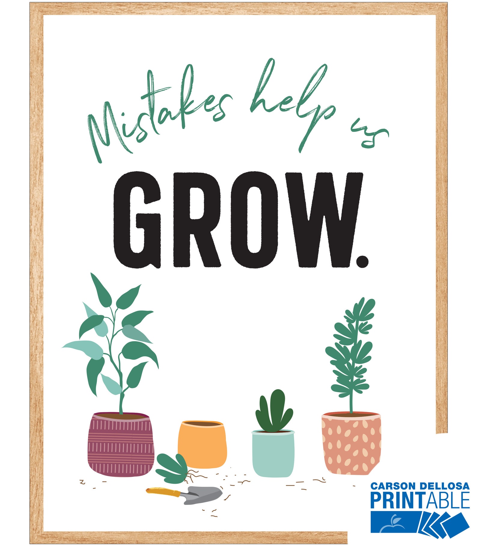 Grow Together Printable Posters, Inspirational Wall Art for Bulletin ...