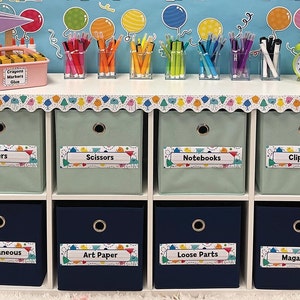 Happy Place Printable & Editable Nameplates, Student Desk, Greenery ...