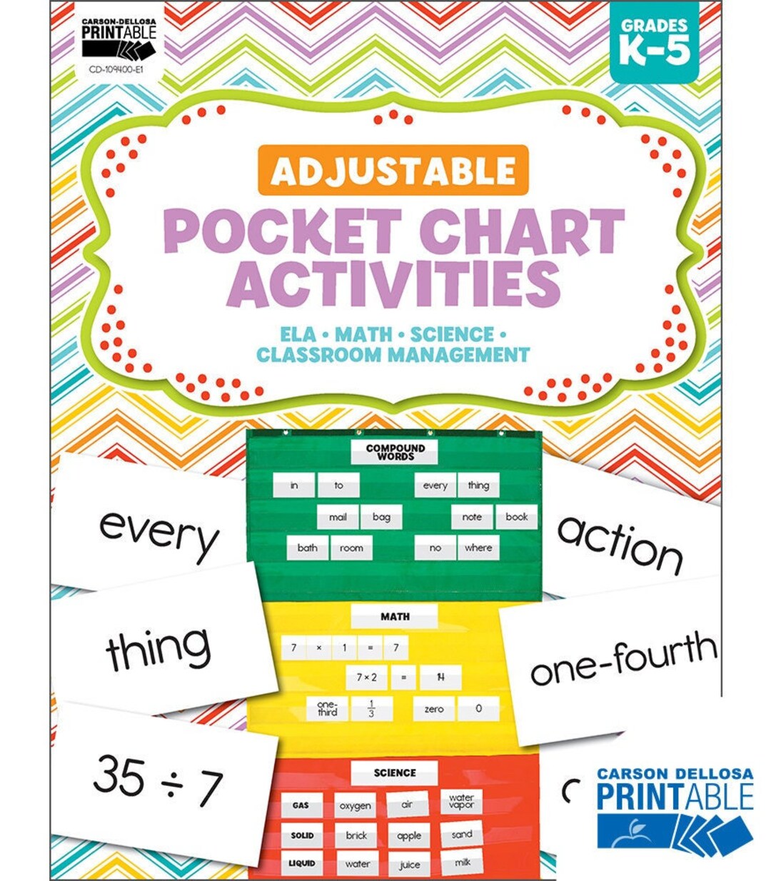 Adjustable Pocket Chart Activities - Etsy