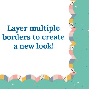 We Belong Printable Patterned Borders Set, Boho Bulletin Board, School ...