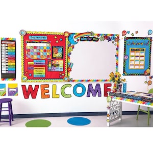 Celebrate Learning Welcome Printable Bulletin Board Set - Etsy