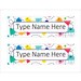 Happy Place Printable & Editable Nameplates, Student Desk, Greenery ...