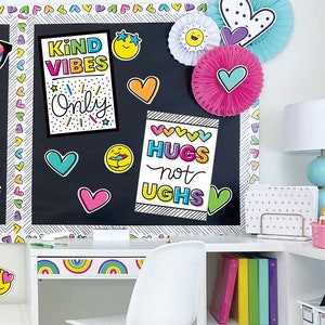 Kind Vibes Printable Poster and Chart Pack, Clasroom Posters, Birthday ...