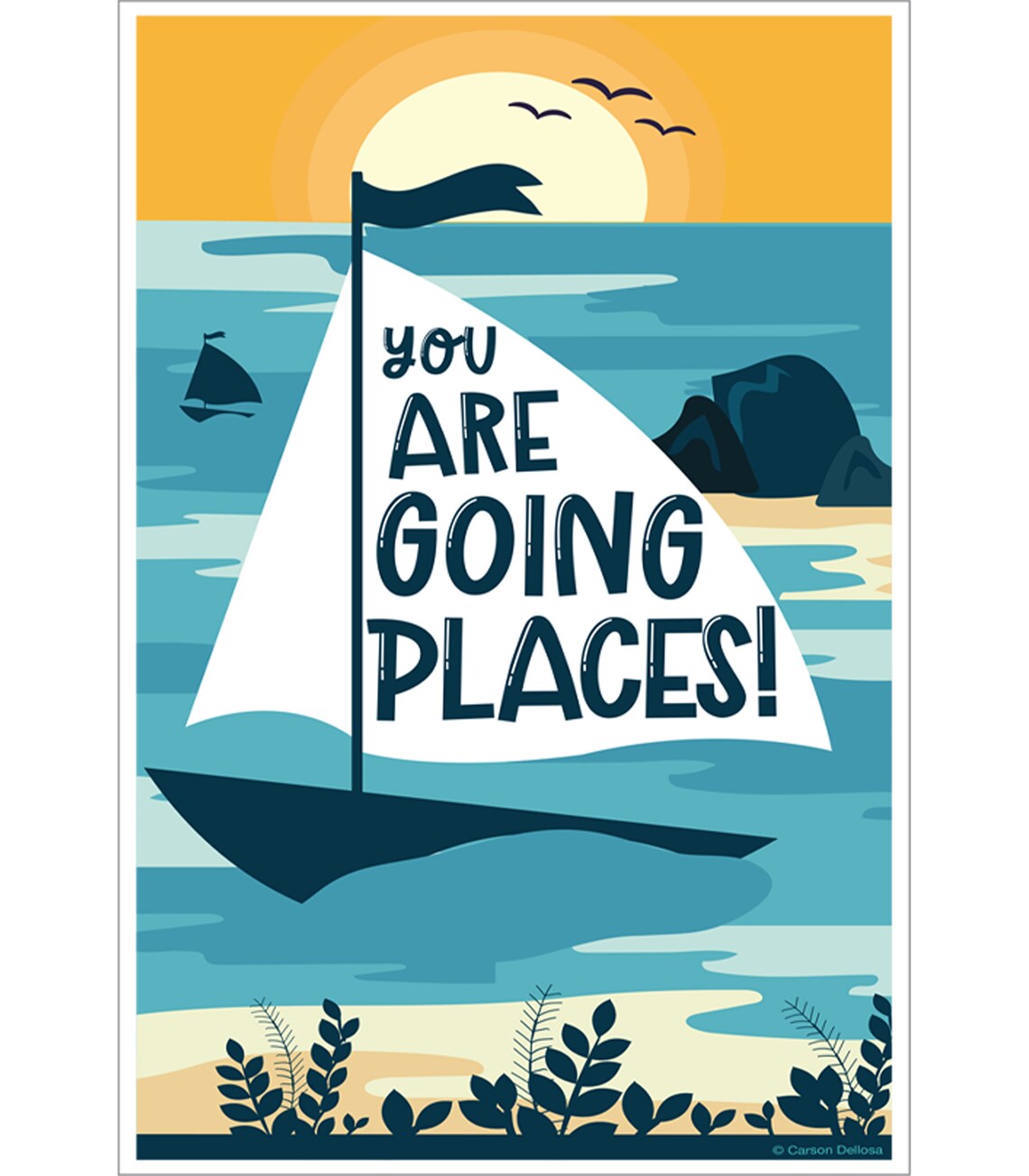 Let's Explore Printable Motivational Bulletin Board Set, Bright ...