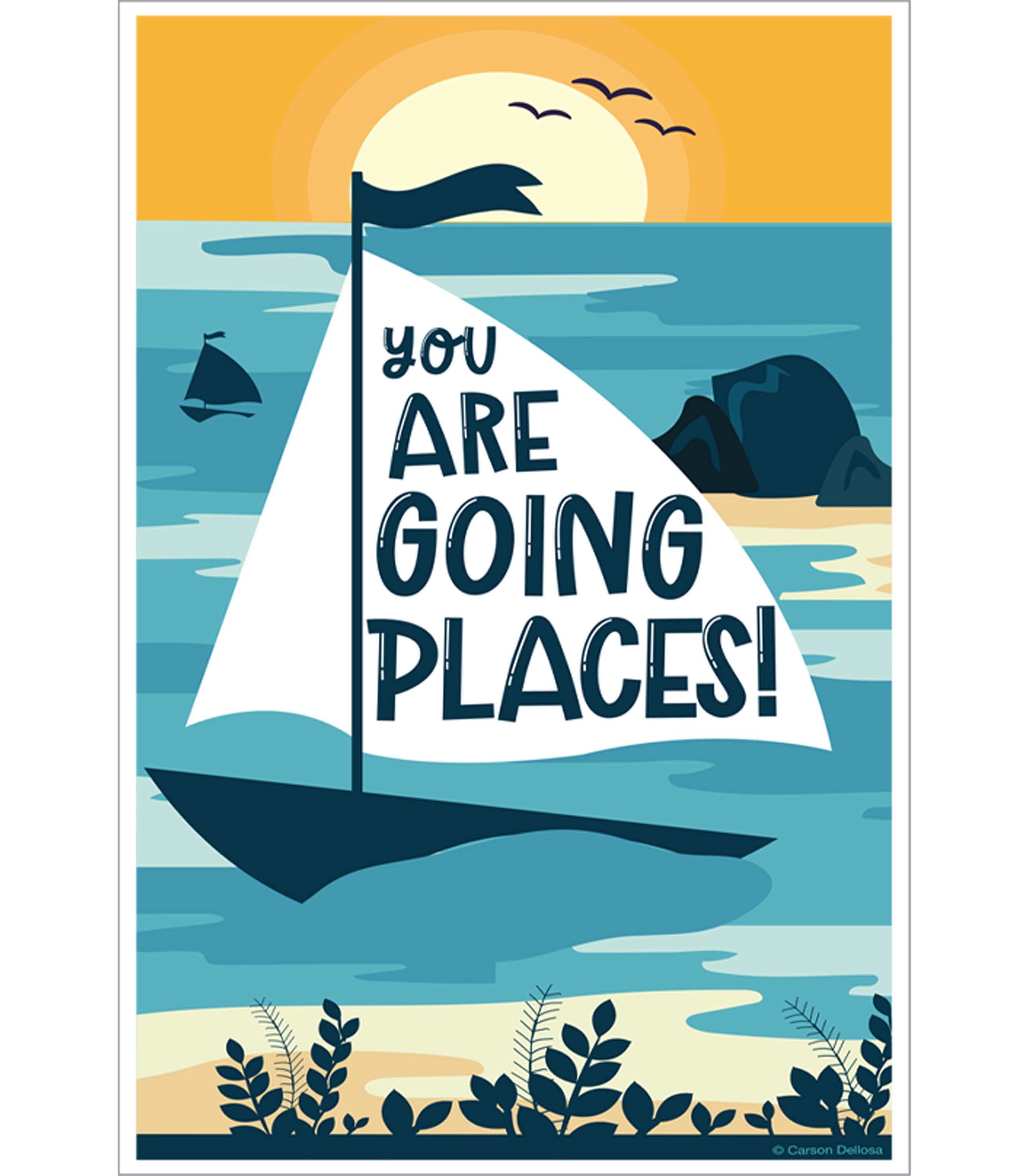 Let's Explore Printable Motivational Bulletin Board Set, Bright ...