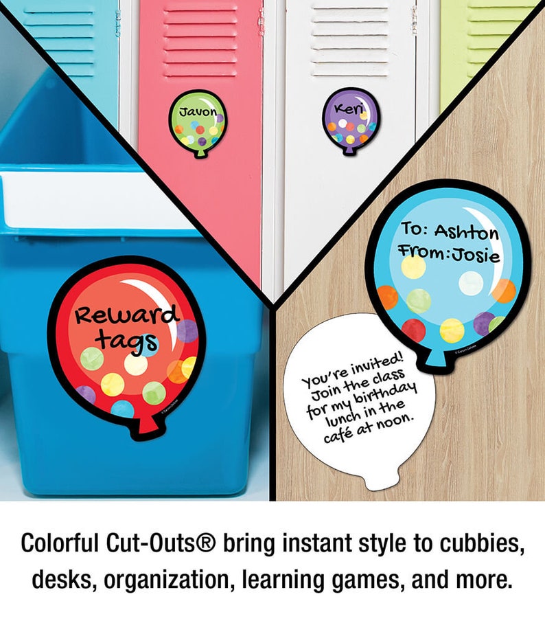 Celebrate Learning Balloons Cutouts - Etsy