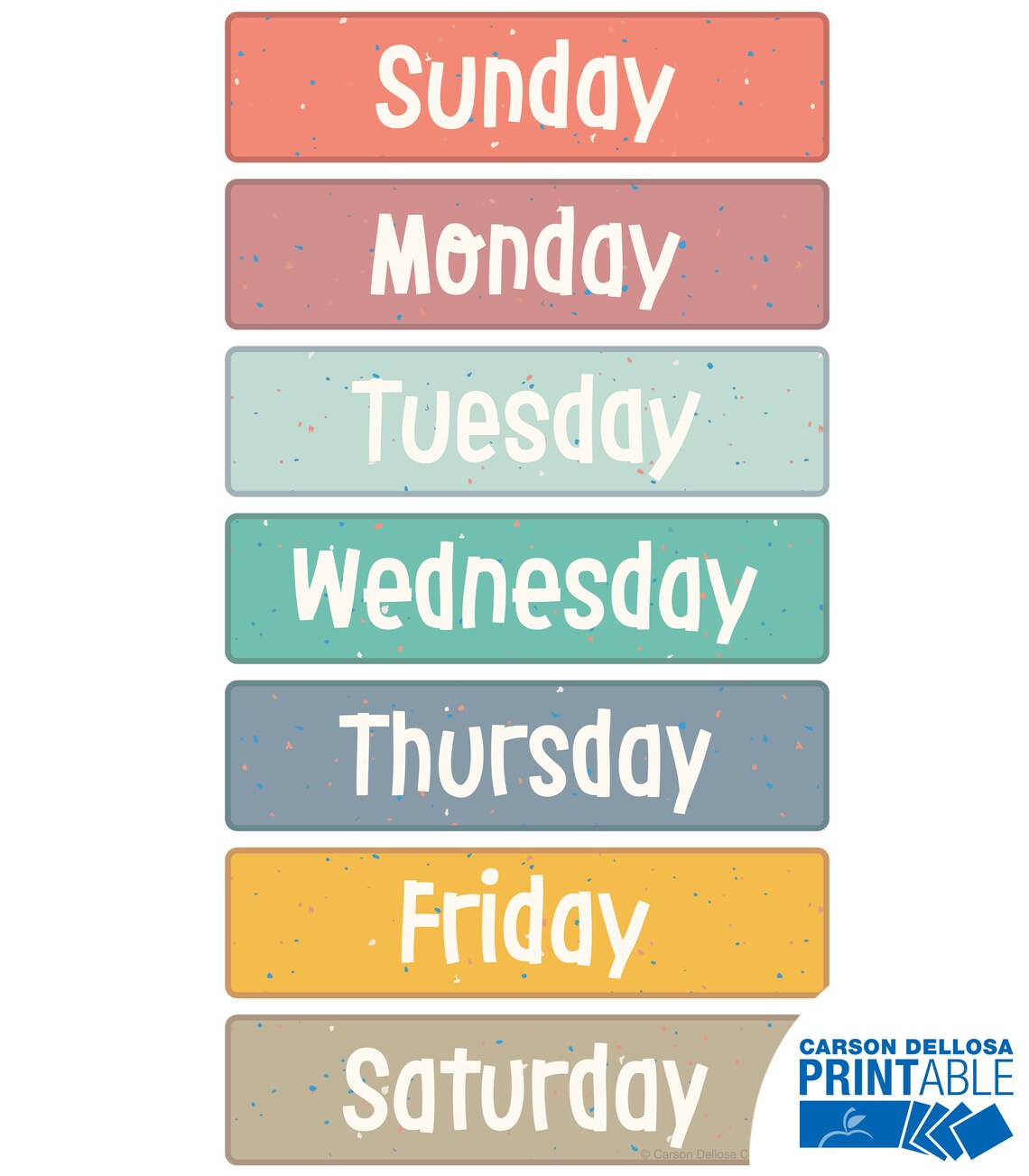 We Belong Printable Calendar Companion Set, Boho Rainbow Monthly ...