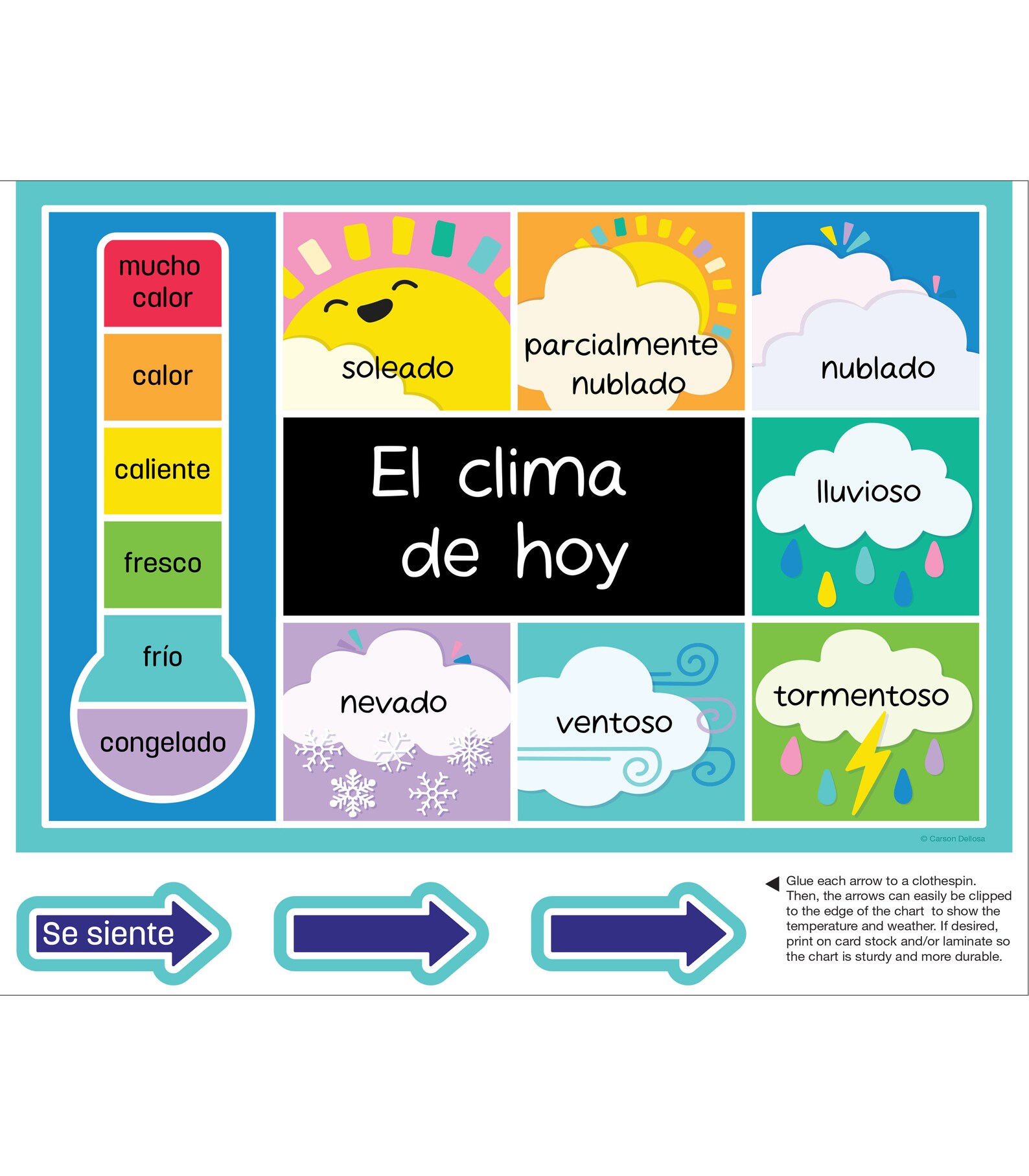 Happy Place Printable Spanish Calendar Bulletin Board Set - Etsy