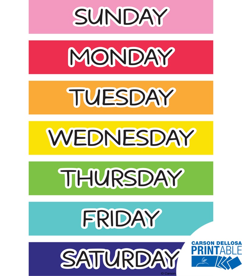 Happy Place Printable Classroom Calendar Bulletin Board Set, With ...