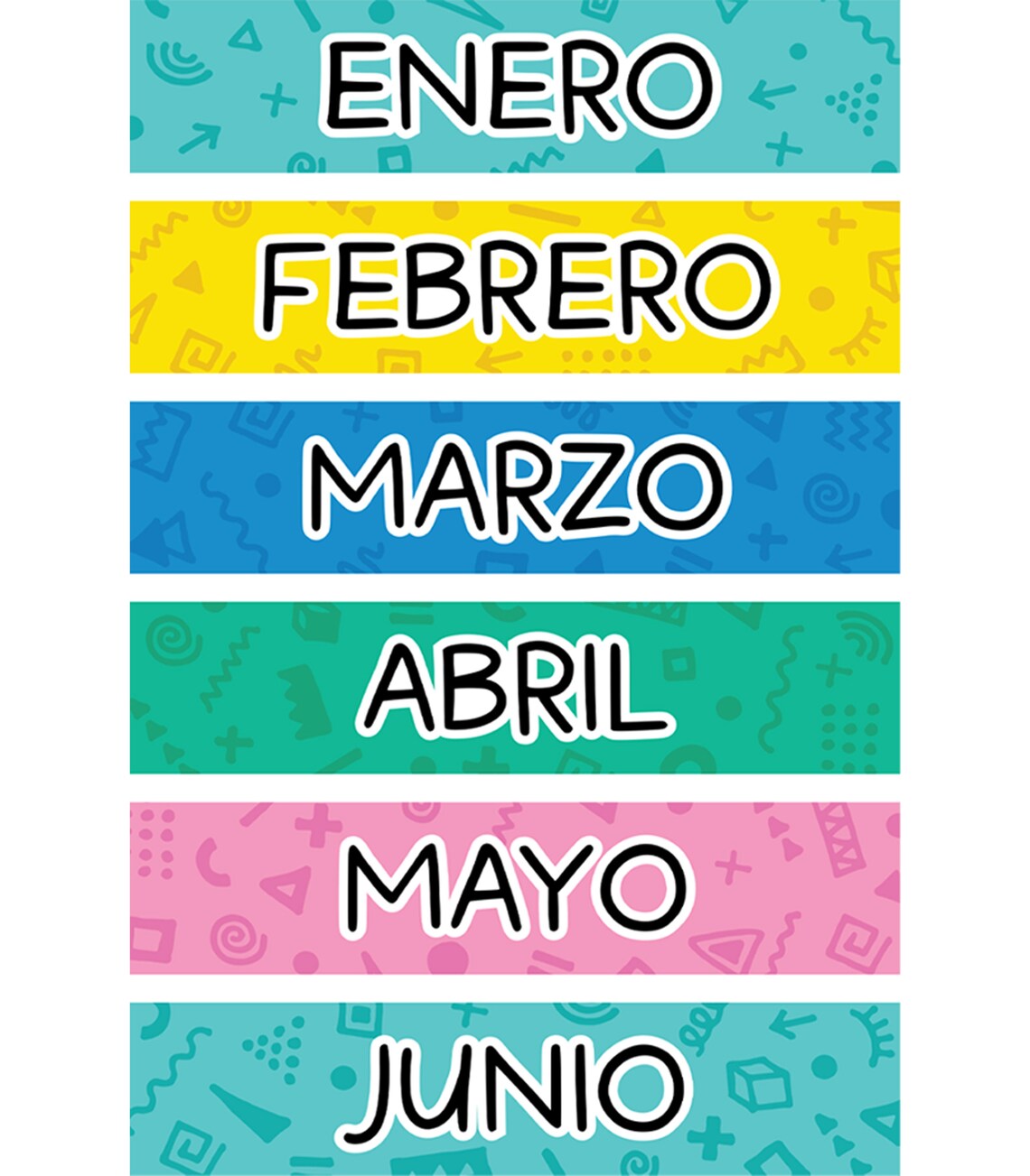 Happy Place Printable Spanish Calendar Bulletin Board Set - Etsy