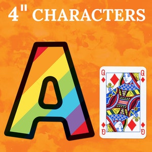 Rainbow Printable Bulletin Board Letters, Numbers, and Symbols, Rainbow ...