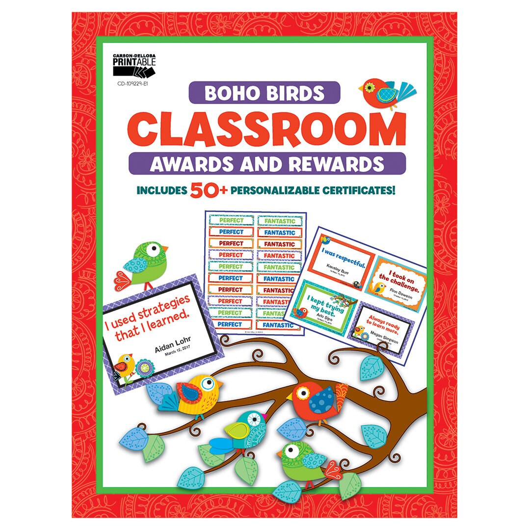 Boho Birds Classroom Awards and Rewards - Etsy