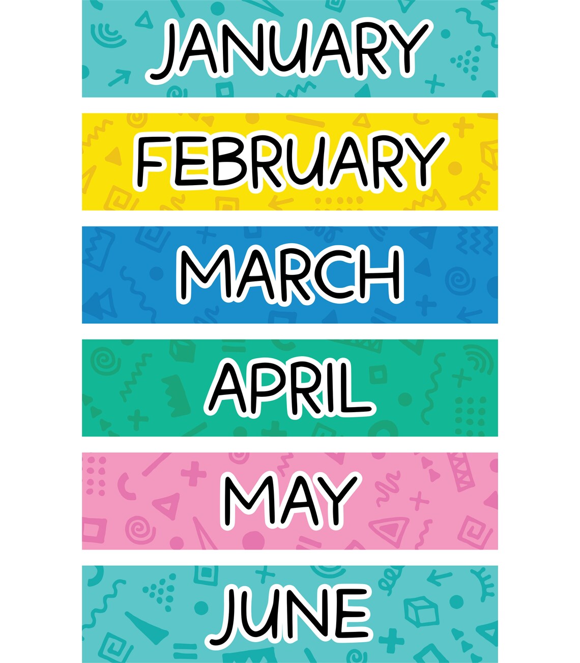 Happy Place Printable Classroom Calendar Bulletin Board Set, With ...