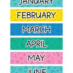 Happy Place Printable Classroom Calendar Bulletin Board Set, With ...