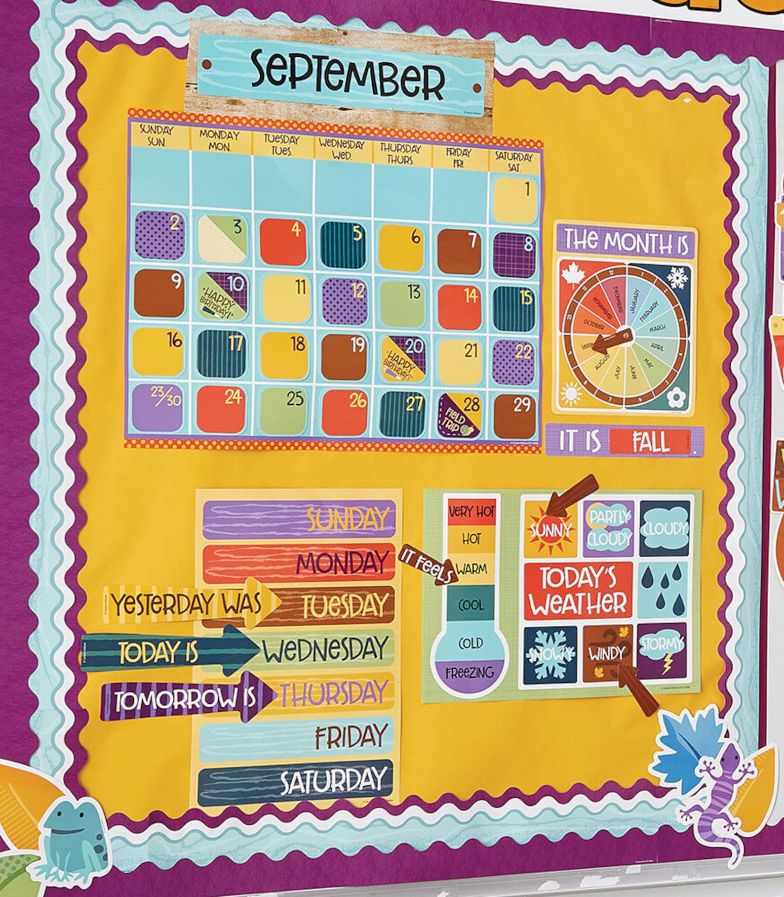 Nature Explorers Calendar Bulletin Board Set - Etsy