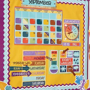 Nature Explorers Calendar Bulletin Board Set - Etsy