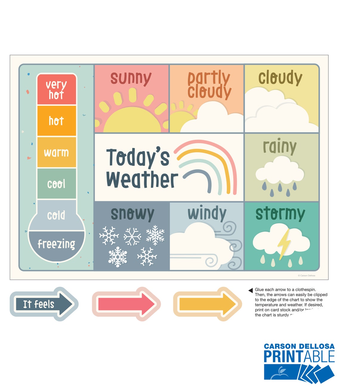 We Belong Printable Calendar Companion Set, Boho Rainbow Monthly ...