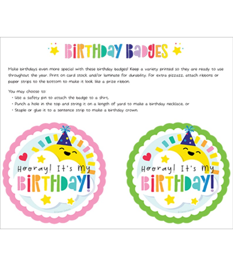Happy Place Birthday Bulletin Board Printable Colorful - Etsy