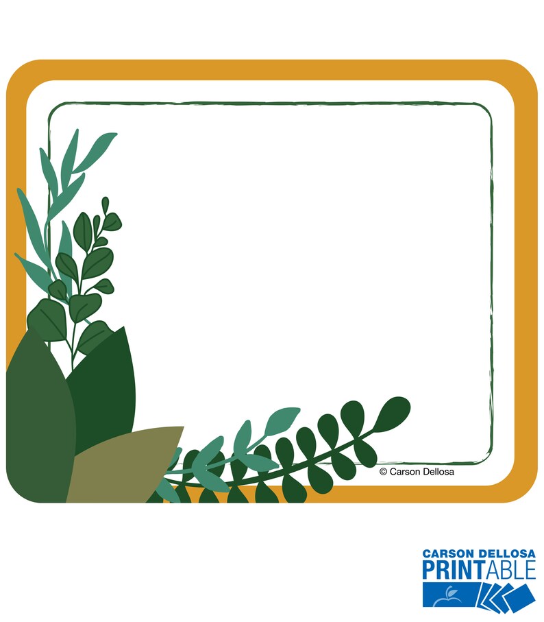 Grow Together Printable & Editable Labels and Name Tags, Student Desk ...