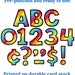 Rainbow Printable Bulletin Board Letters, Numbers, and Symbols, Rainbow ...