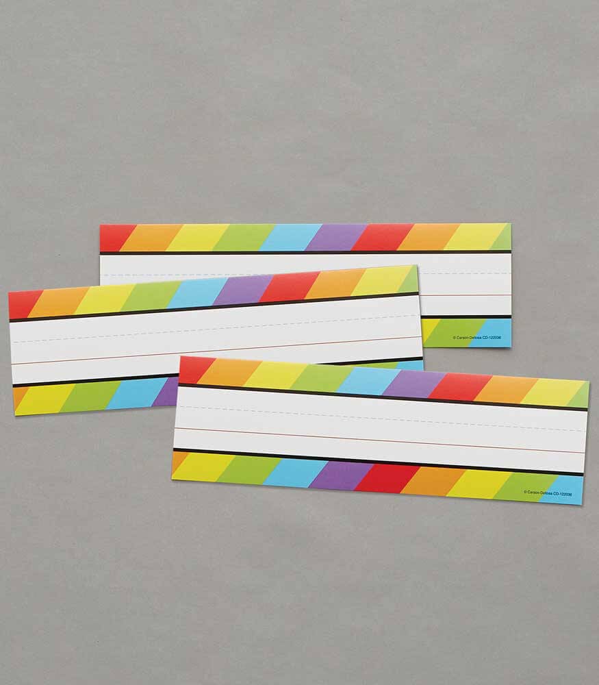 Rainbow Printable Name Cards, Kindness, Editable Desk Nameplates ...