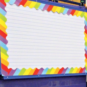Rainbow Printable Bulletin Board Borders Bundle, Bright & Colorful ...