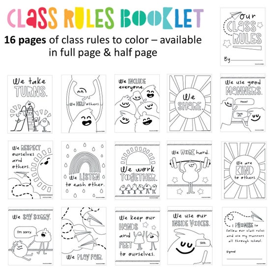 Class Colouring Pages